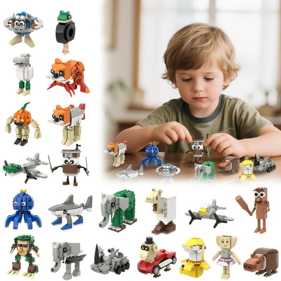 21PCS AI Italian Brainrot Building Blocks Minifigure Set 3.34Inch AI ...