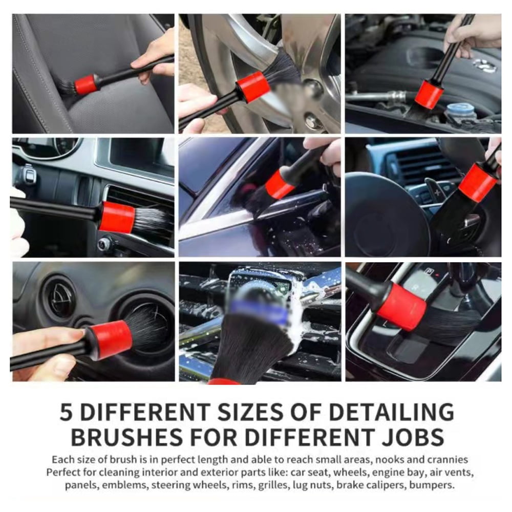 21PCS Car Detailing Brush Kit Multifunction Car Detail Cleaning Brush ...