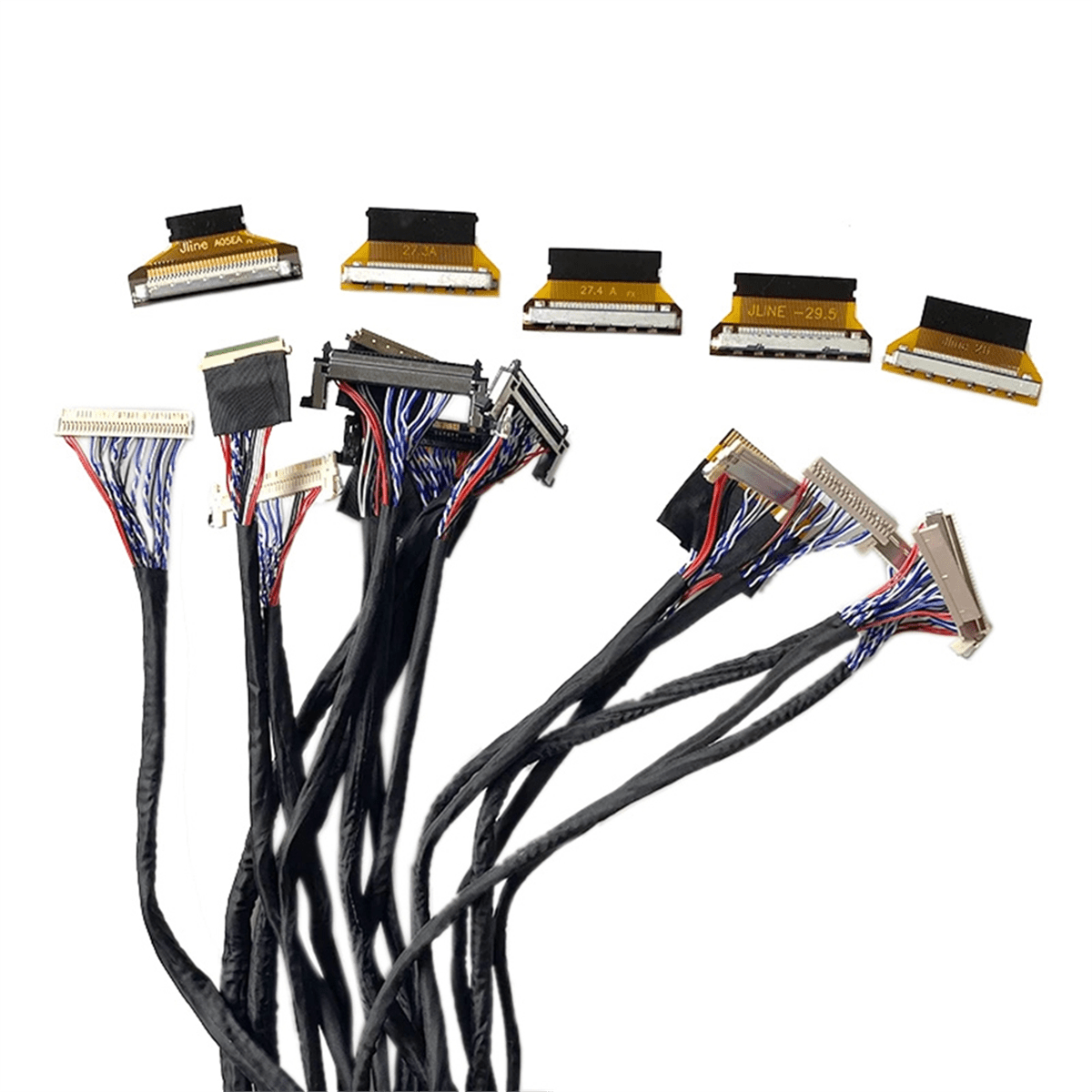 21PCS LVDS Screen Cable Kit with 5Pcs Cable Adapter 10-65 Inch Screen ...