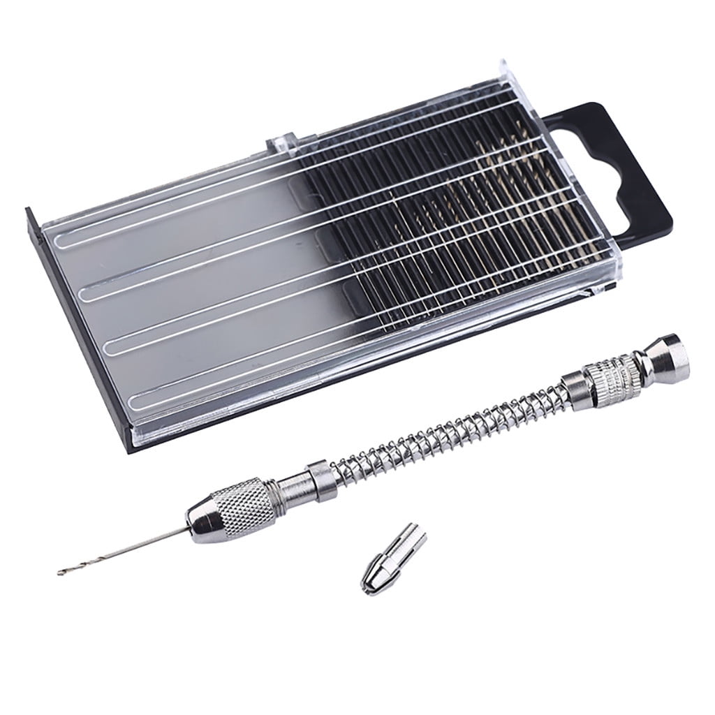21PCS Mini Drill Bit Set - Aluminum Hand Drill, for Hobby Models and ...