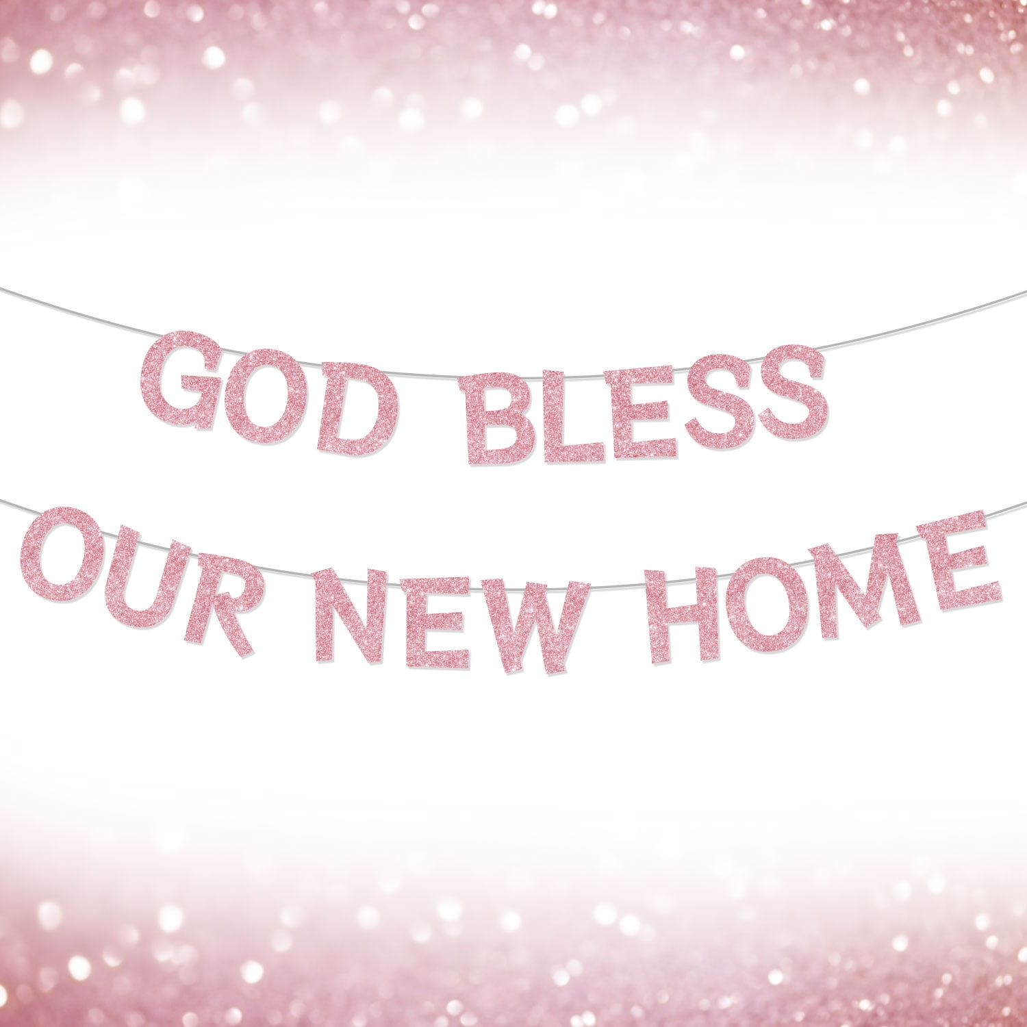 21PCS Pink God Bless Our Home Themed Party Decorations, God Bless Our ...