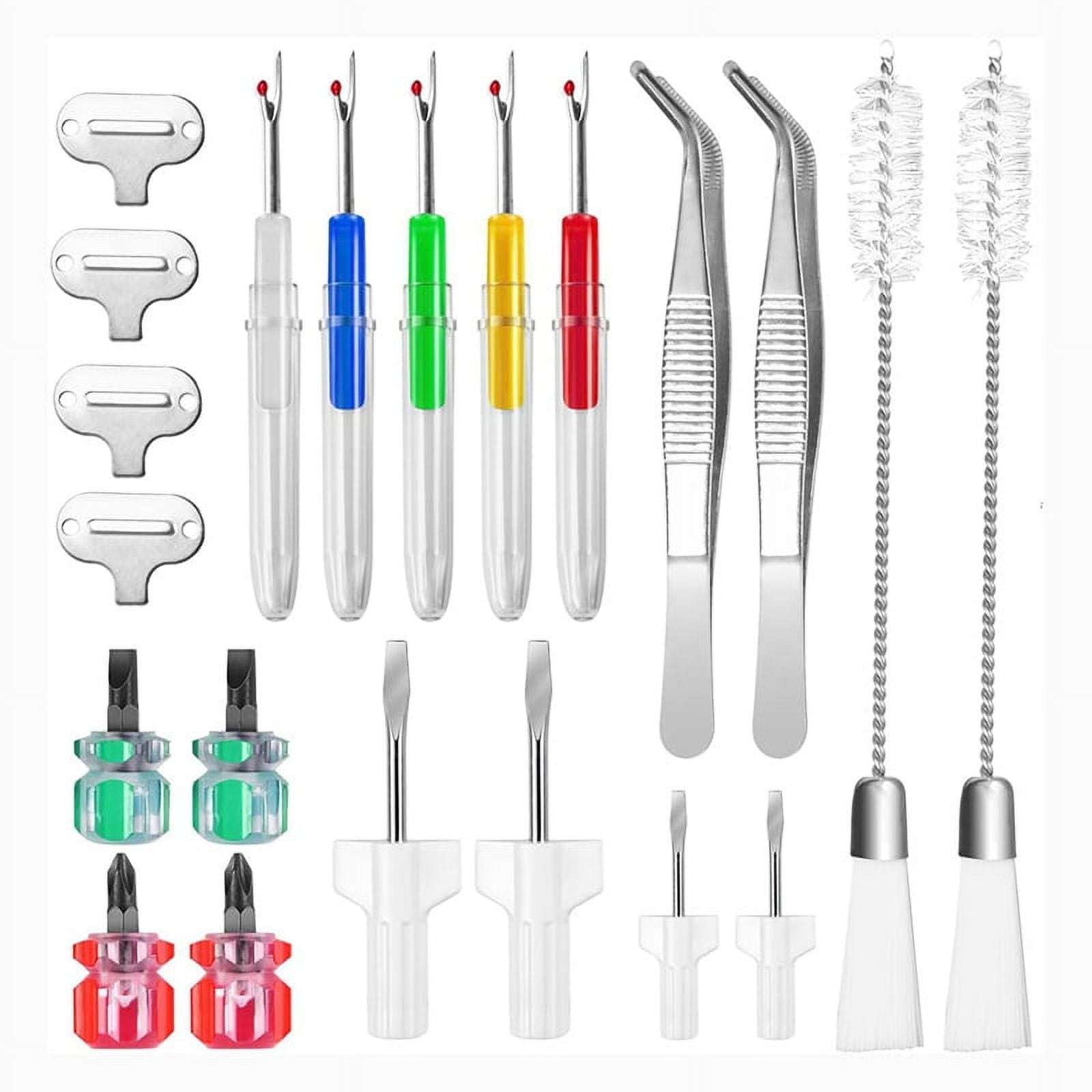 21Pcs Sewing Machine Cleaning Tool Kit Different Size Screwdrivers ...