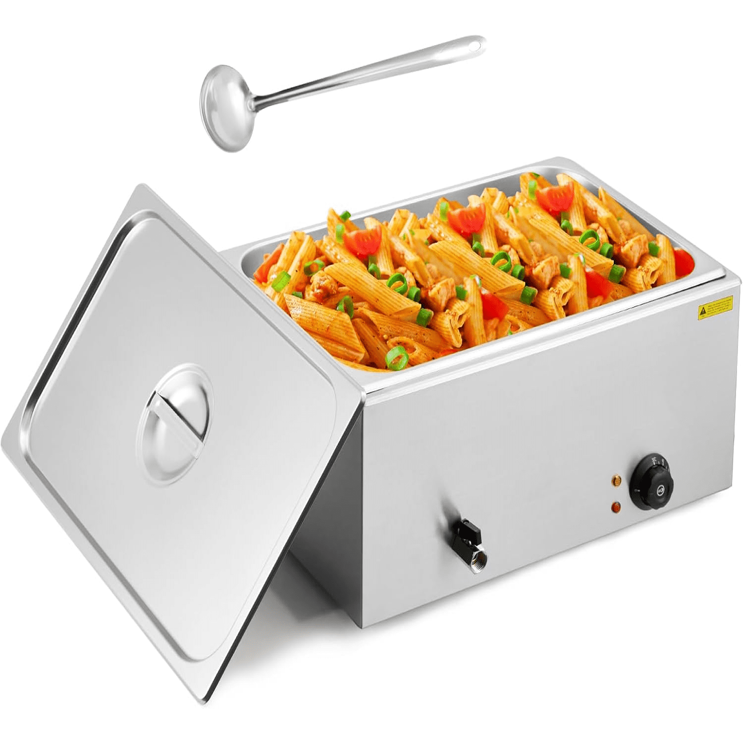 21QT Electric Commercial Food Warmer,Full Pan Stainless Steel Bain ...