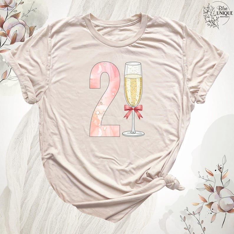 21St Birthday Shirt, It'S My 21St Bow T-Shirt, Celebrating My 21St ...