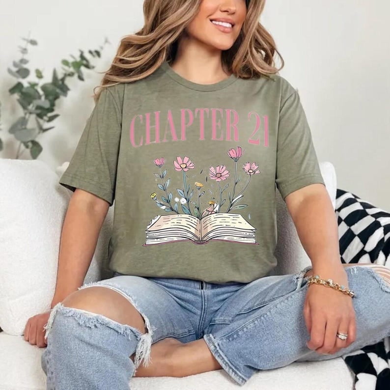 21St Birthday Shirt, Chapter 21 Book Themed Gift, 21St Birthday Gift ...