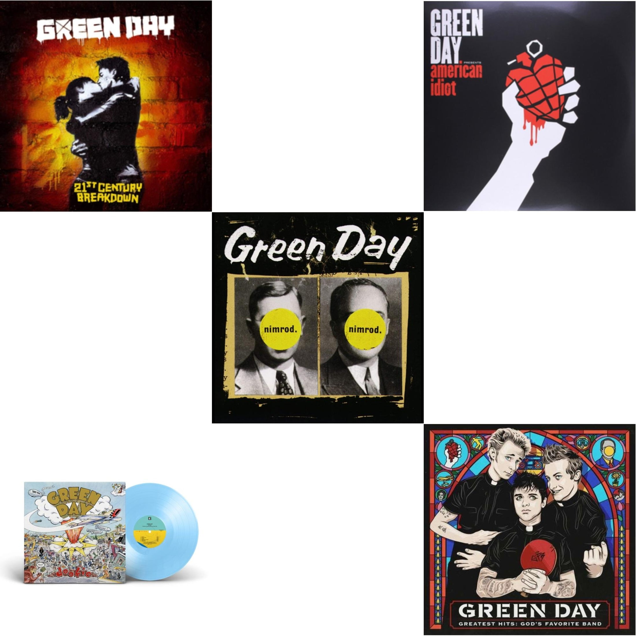 21St Century Breakdown & Dookie (X) (Baby Blue LP Vinyl) & Nimrod ...