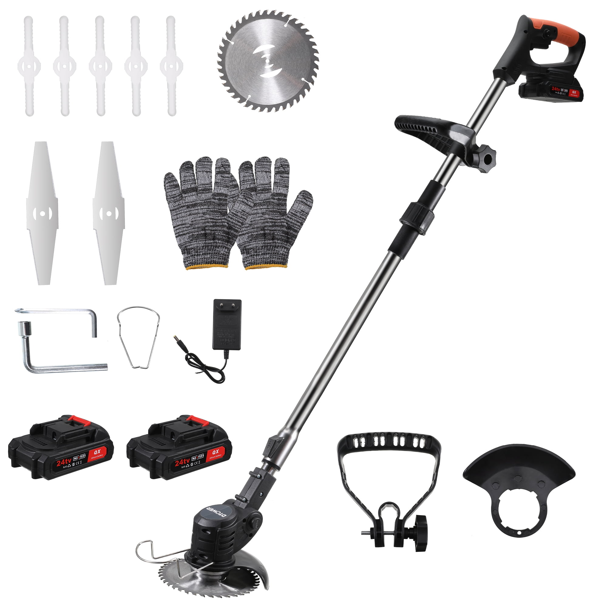 21V 1500 Mah*2 Lithium Battery Weeder,9000 Rpm Effort-Saving And ...