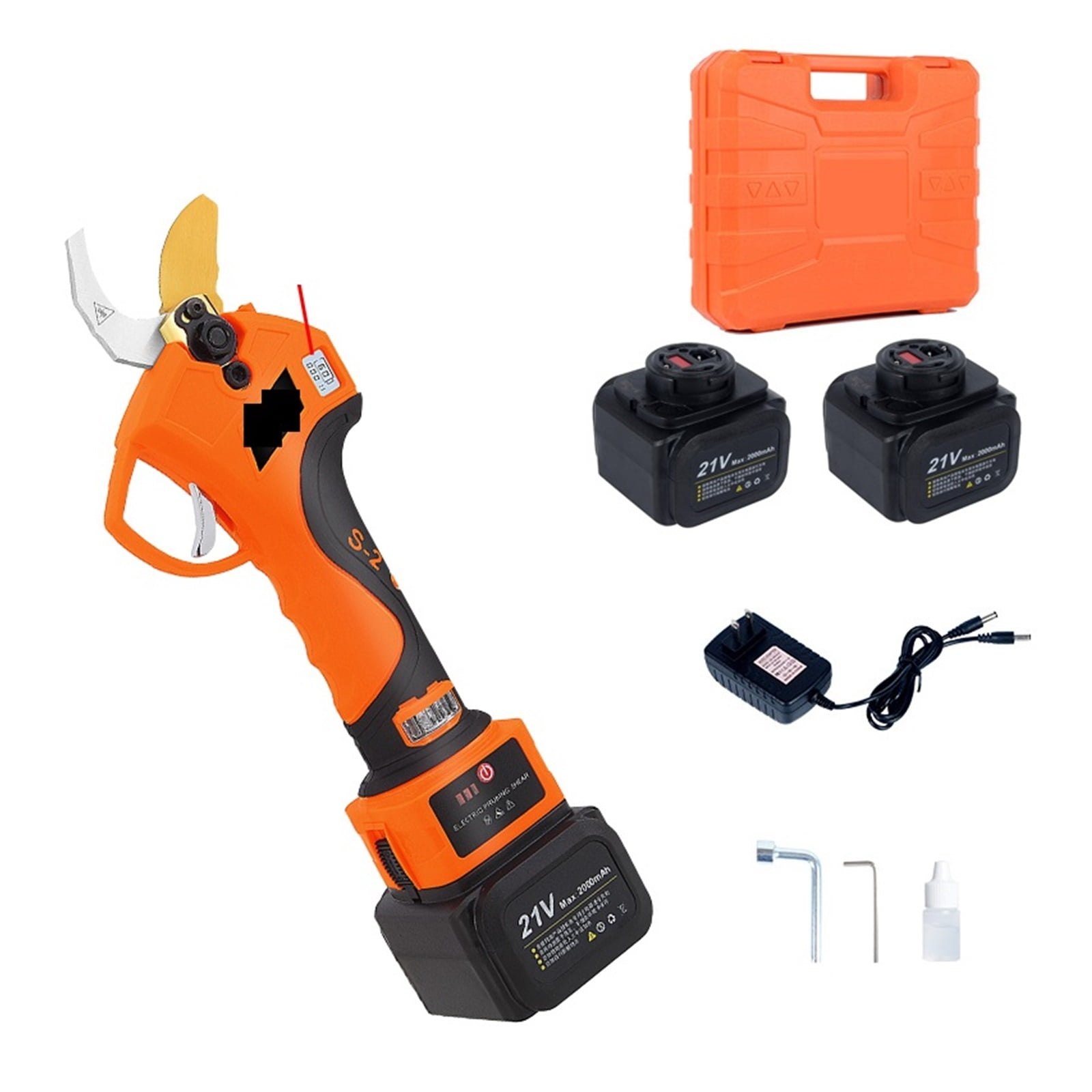 21V 16.8V Cordless Pruner Lithium-ion Pruning Shear Efficient Scissors ...