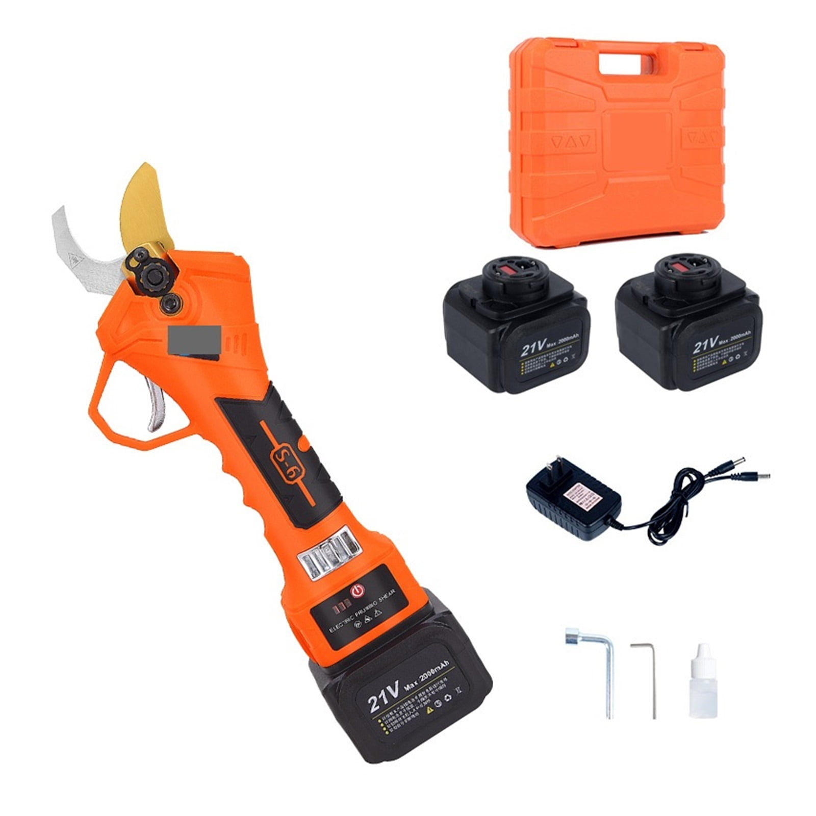 21V 16.8V Cordless Pruner Lithium-ion Pruning Shear Efficient Scissors ...