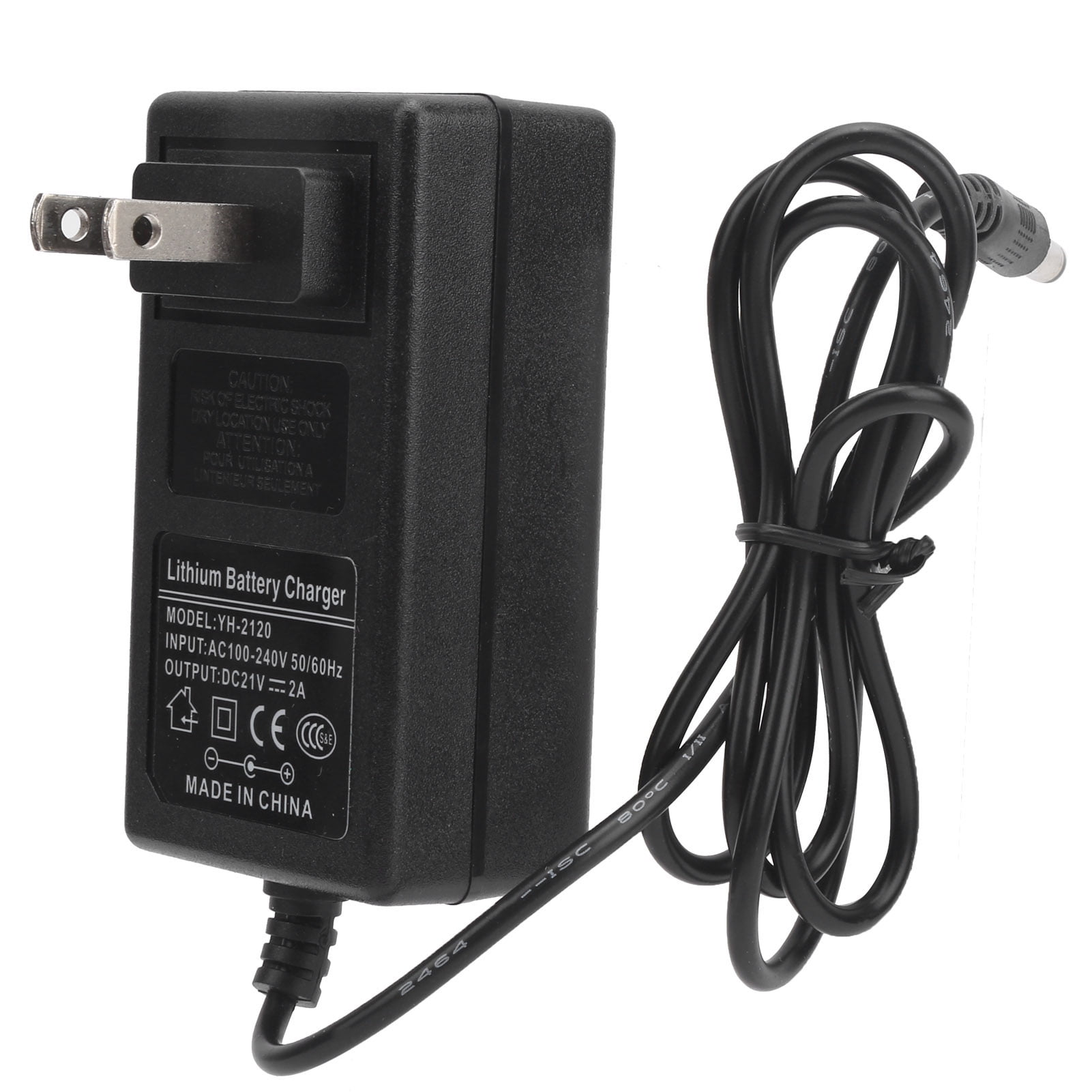 21V 2A Lithium Battery Charger AC Adapter Overvoltage Protection US ...