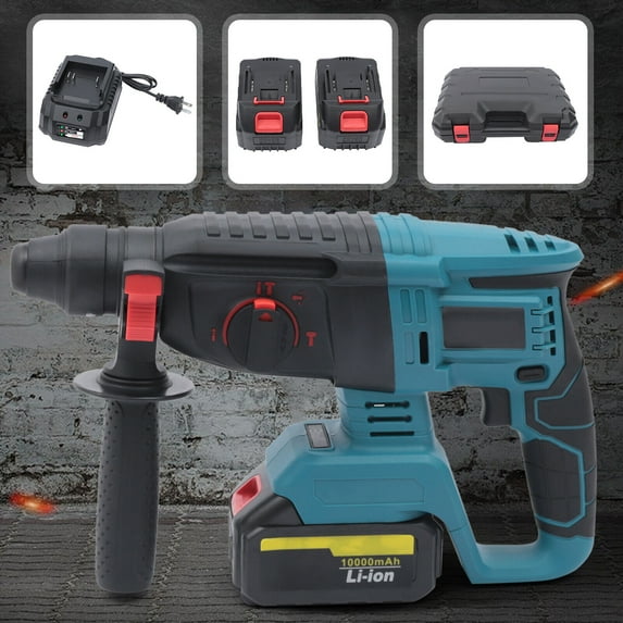 21V 800W Electric Demolition Jack Hammer with 2 Battery & Charger ...
