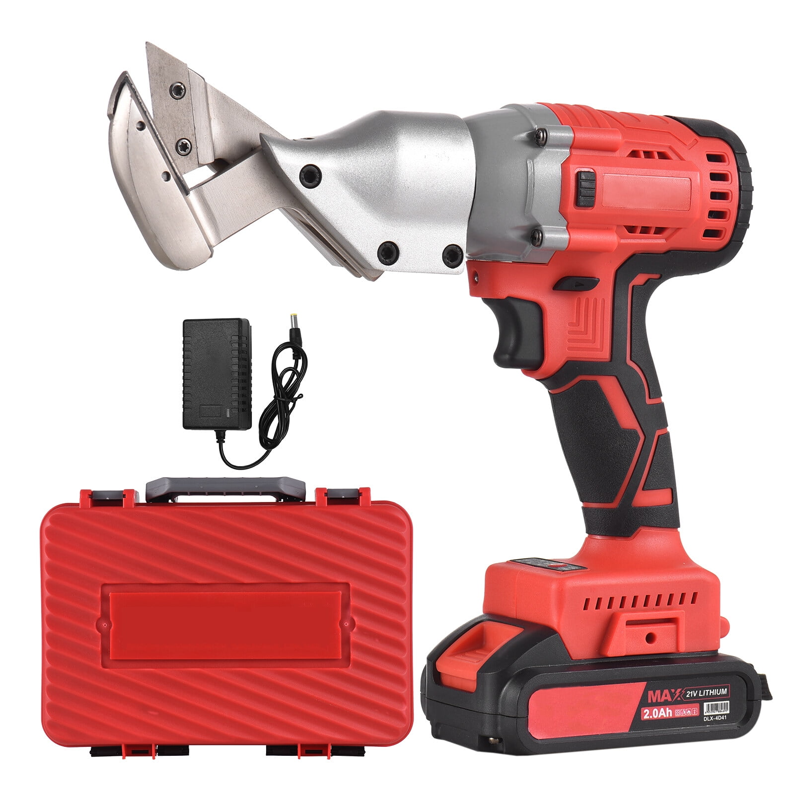 21V Brushless Mini Cordless Tin Snips Scissor 2.0Ah Rechargeable Li-ion ...