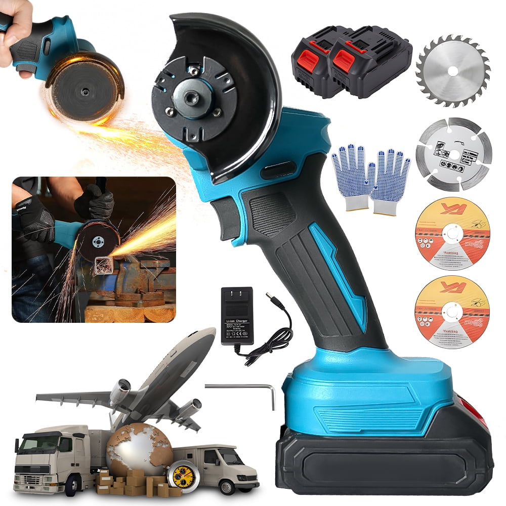 21V Cordless Angle Grinder,DFITO 10000RPM Brushless Motor, Power Angle ...