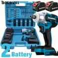 21V Cordless Impact Socket Set (No Impact Wrench) - Brushless Electric ...