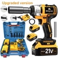 21V Cordless Impact Wrench Kit, 4000mAh Battery, Heavy-Duty for Car ...