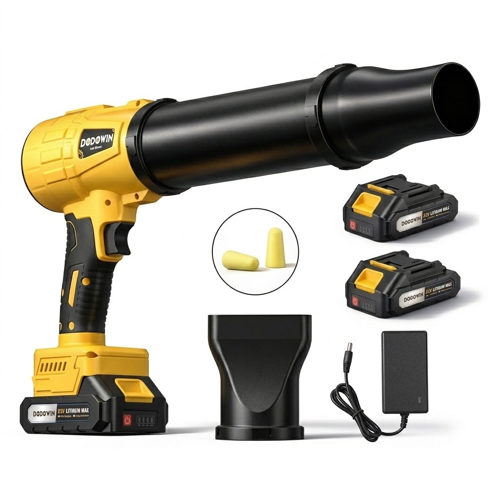 21V Cordless Leaf Blower, Portable Electric Blower for Lawn Care, Yard ...