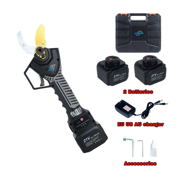 21V Cordless Pruner Lithium-ion Progressive Pruning Shear Efficient ...