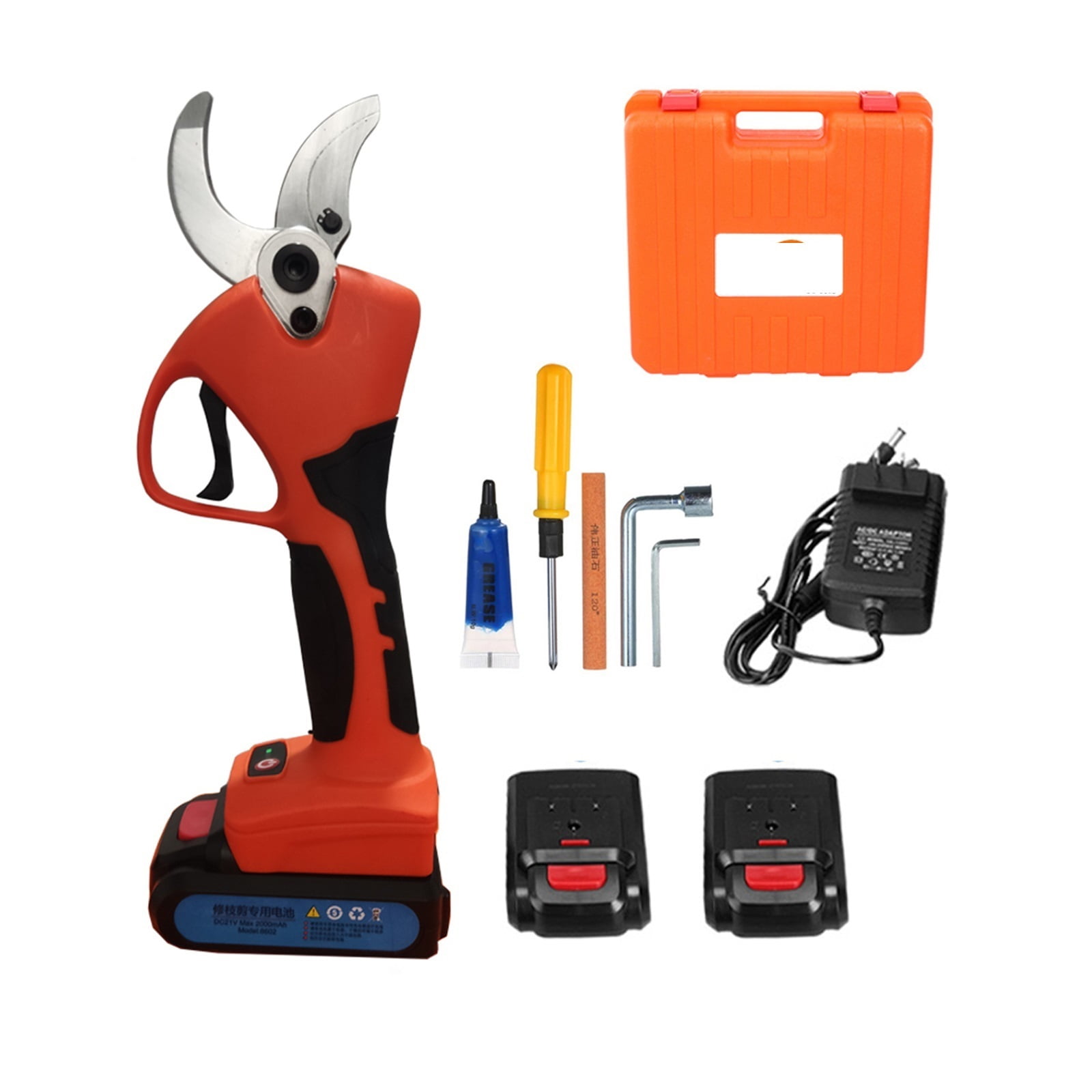 21V Cordless Pruner Lithium-ion Pruning Shear Efficient Scissors Bonsai ...