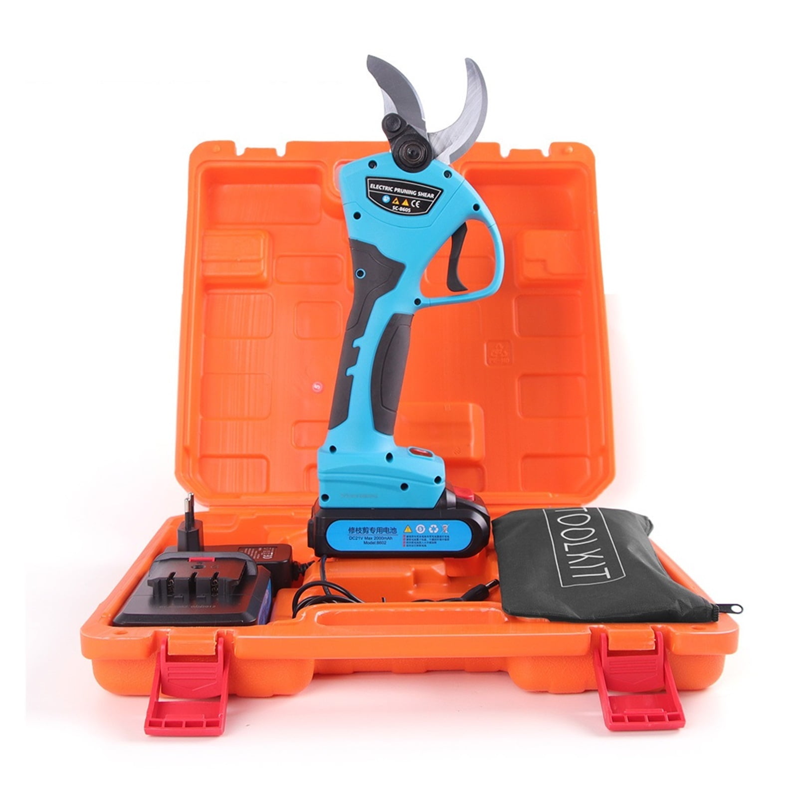 21V Cordless Pruner Lithium-ion Pruning Shear Efficient Scissors Bonsai ...