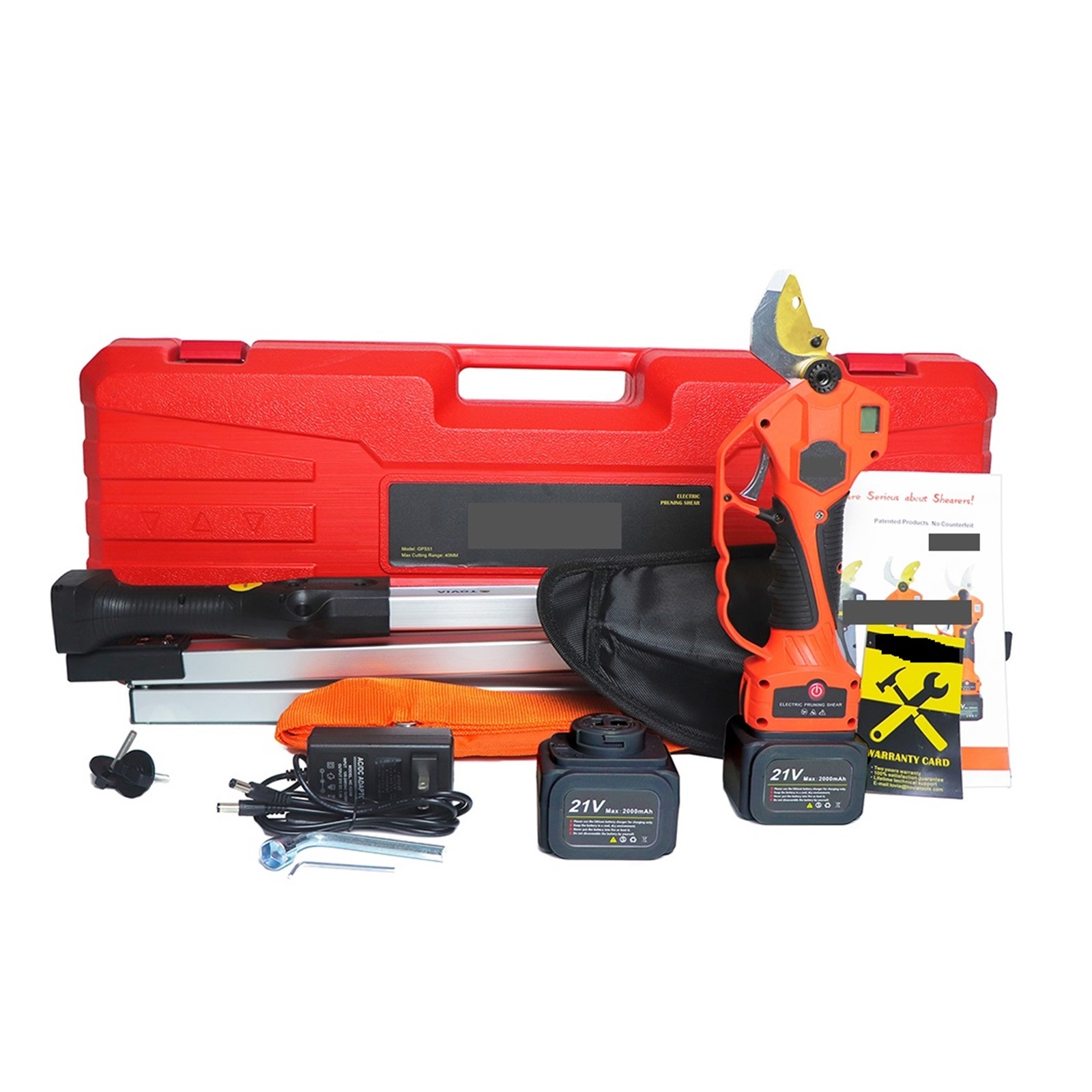 21V Cordless Pruner Shear Fruit Tree Bonsai Pruning Electric Tree ...