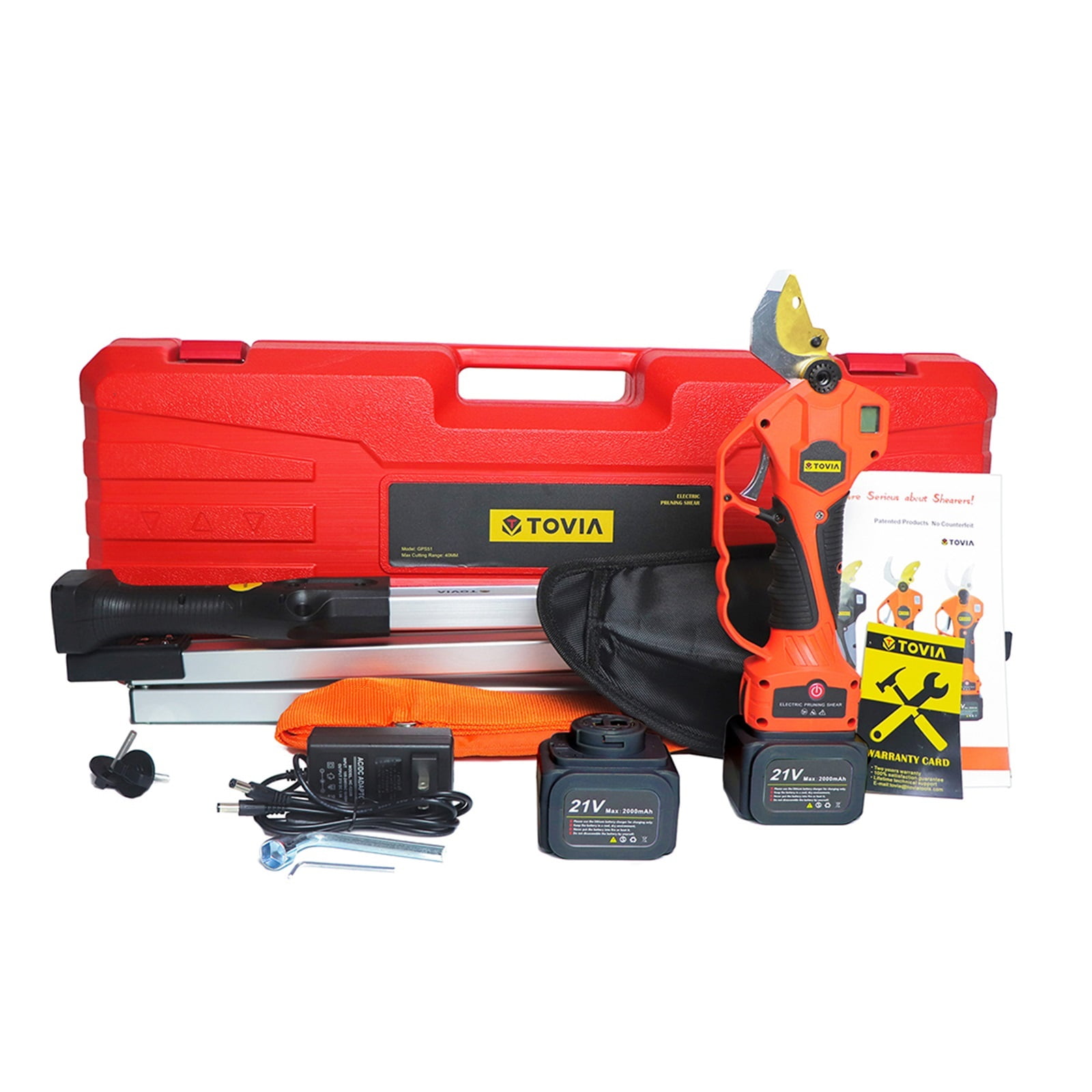 21V Cordless Pruner Shear Fruit Tree Bonsai Pruning Electric Tree ...