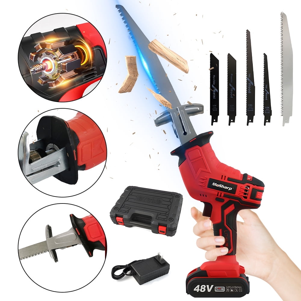 21V Cordless Reciprocating Saw,DFITO Electric Hand Saw Cordless with ...