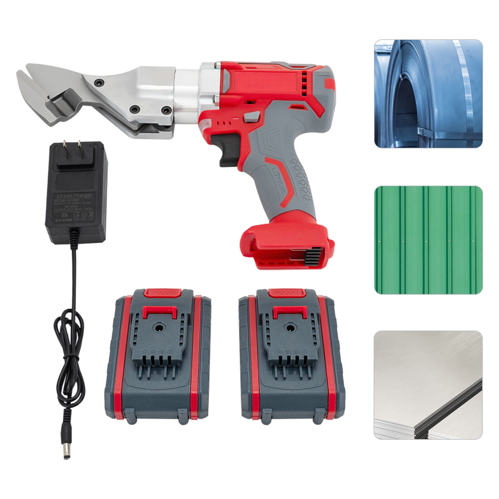 21V Electric Metal Cutter Shear, 600W Cordless Shear Cutter Scissor ...