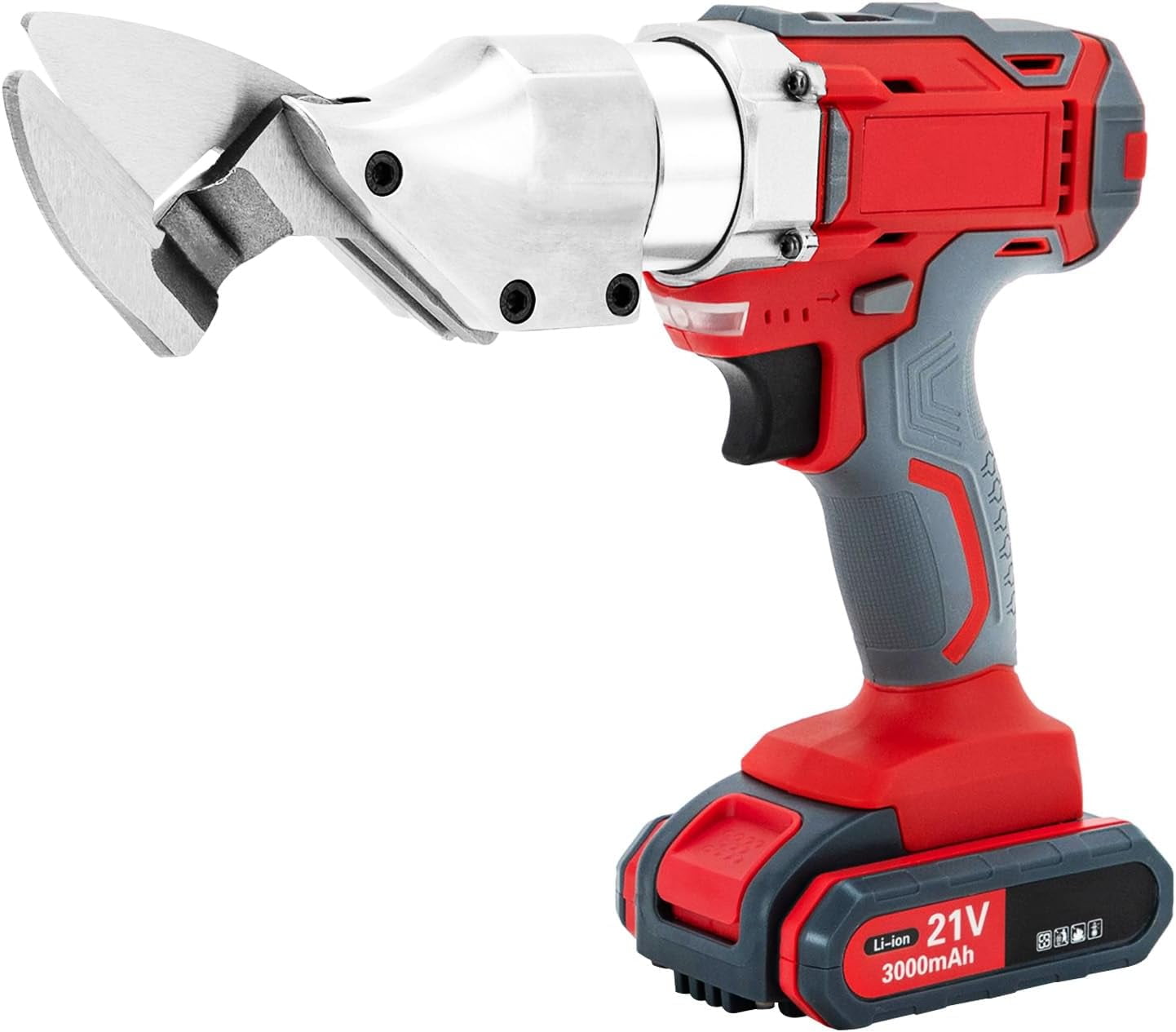 21V Heavy Duty Electric Metal Shear, Electric Cordless Tin Snips Sheet ...