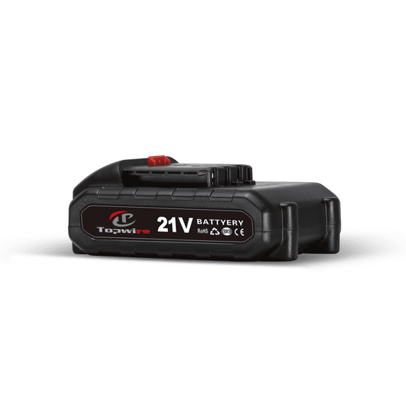 Topwire 21V Max Li-Ion 1-Pack Battery, 2.0 Ah Replacement with Charger ...