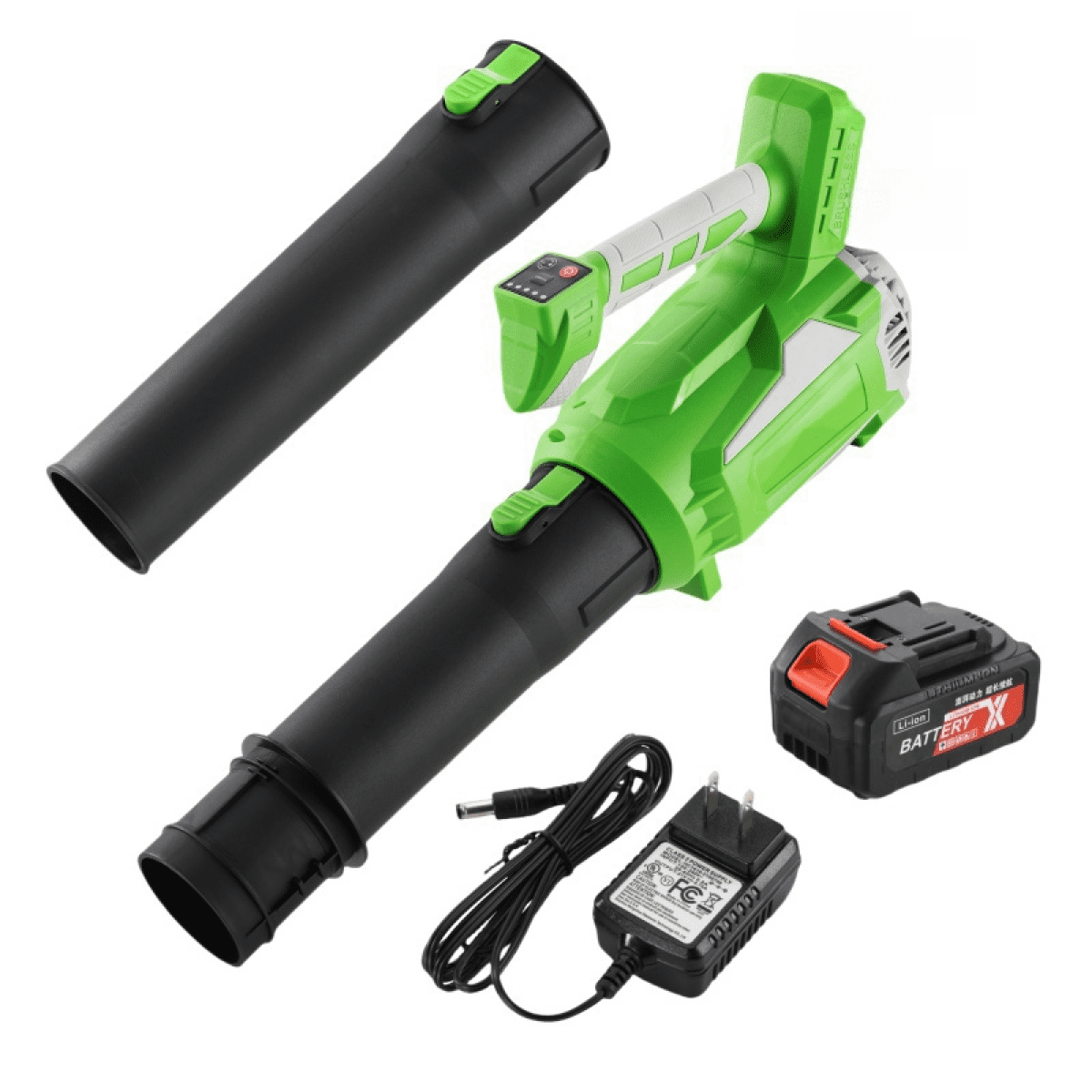 21V Powerful Cordless Leaf Blower, 650CFM Axial Fan with 4.0Ah Battery ...