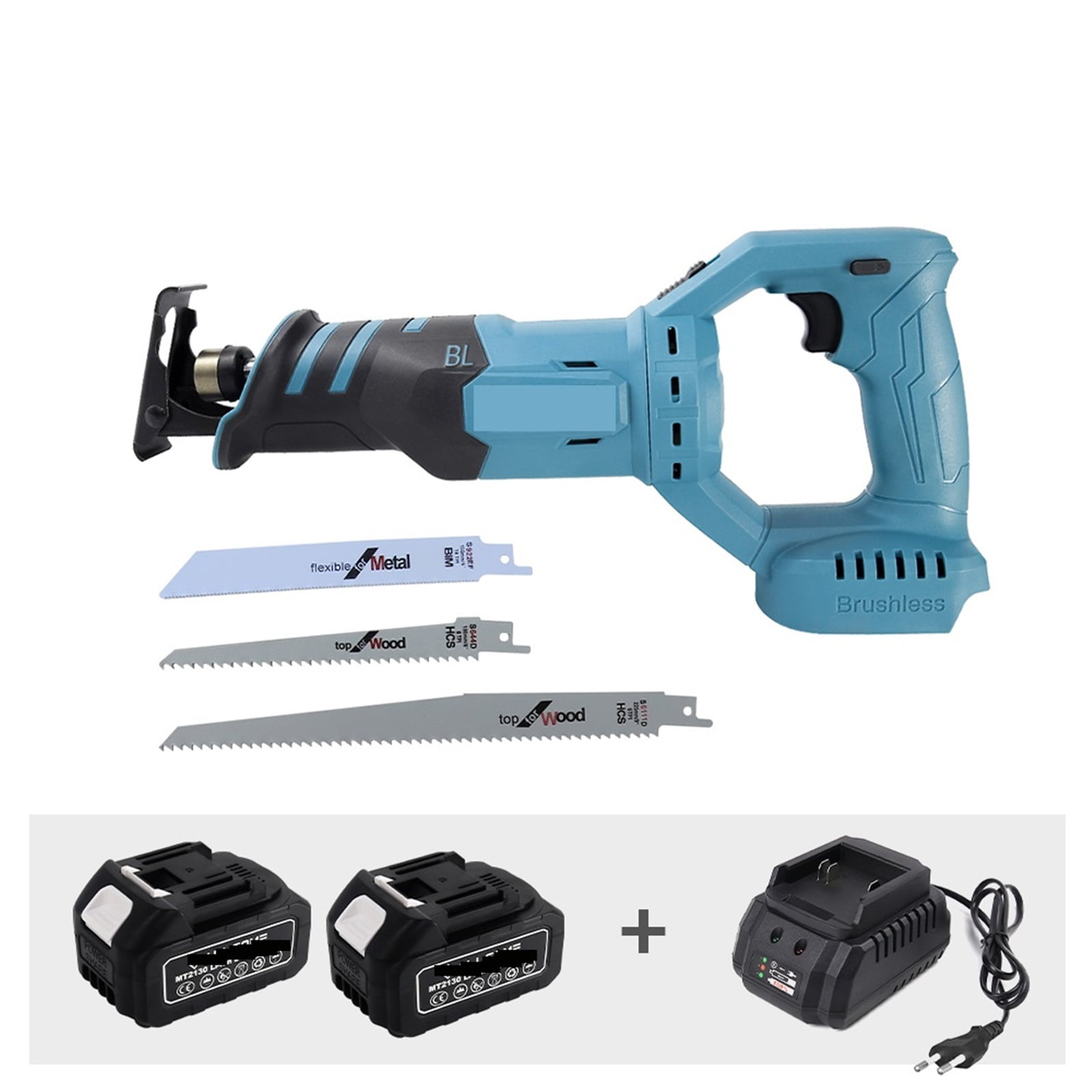 21V Reciprocating Saw Wood And Metal Cutting Machine Electric Saw ...