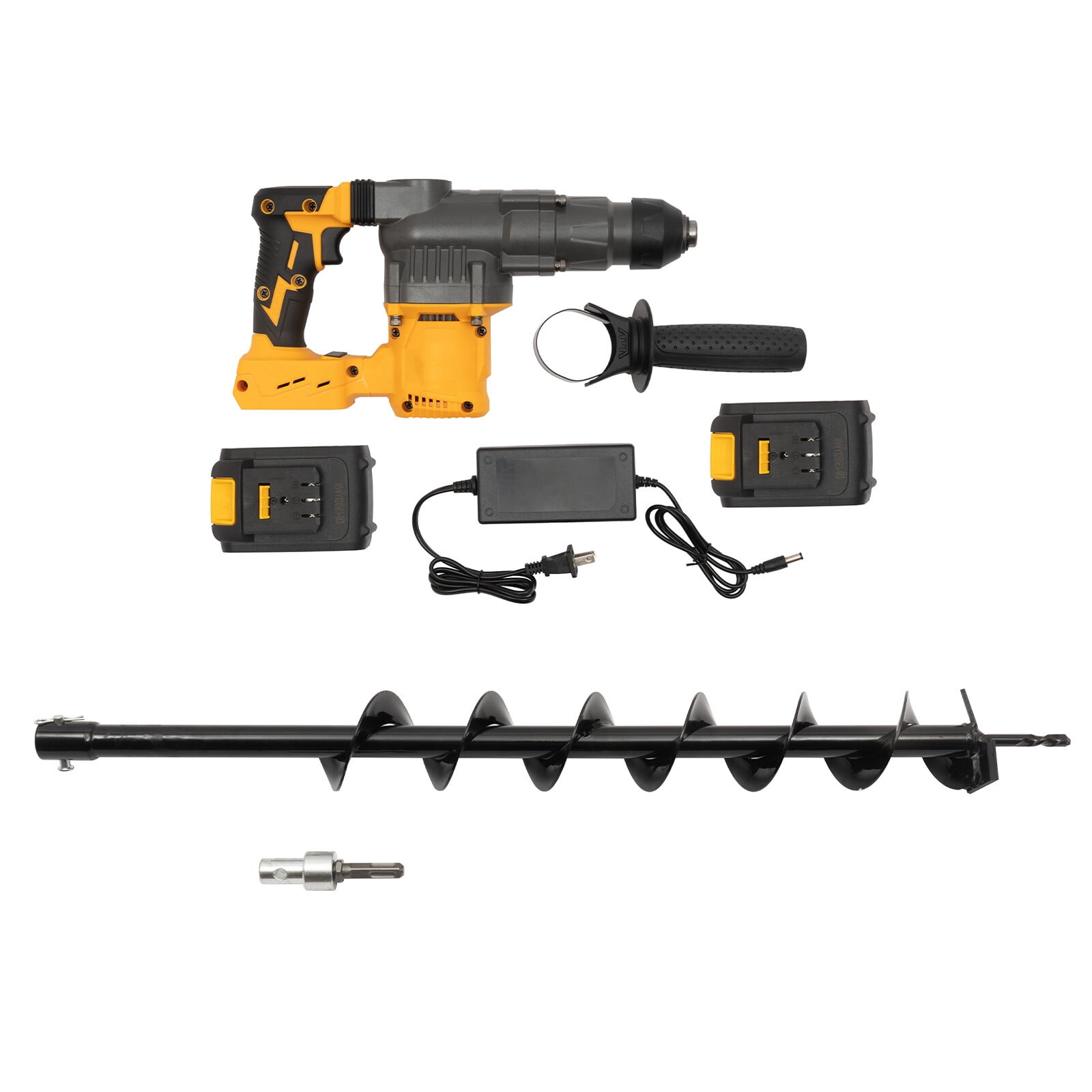 21V SDS-Plus Rotary Hammer Drill Cordless Brushless W/ 80cm Drill Bit ...