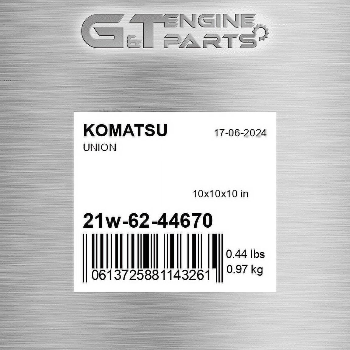 21W-62-44670 UNION fits KOMATSU (New OEM) - Walmart.com
