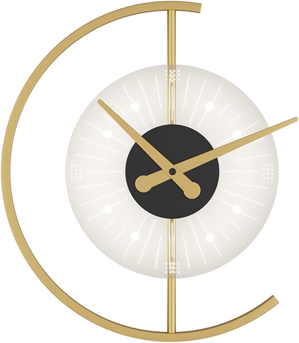 21W Modern Wall Lamp Golden Exquisite Acrylic Clock Model Design for ...