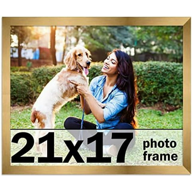 21X17 Frame Bronze Picture Frame - Modern Photo Frame Includes UV ...