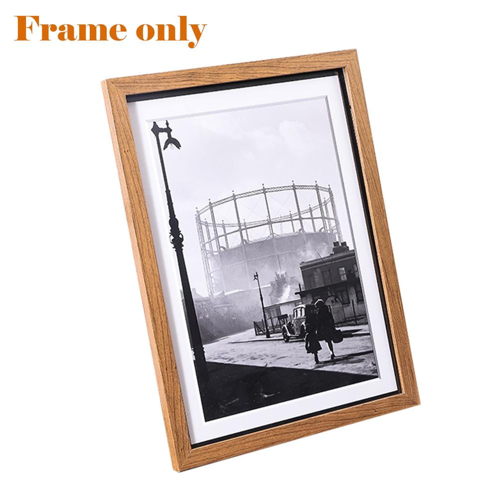 21X29.7cm Oak Wood Picture Frame Large Size Simple Wooden Photo Frame ...