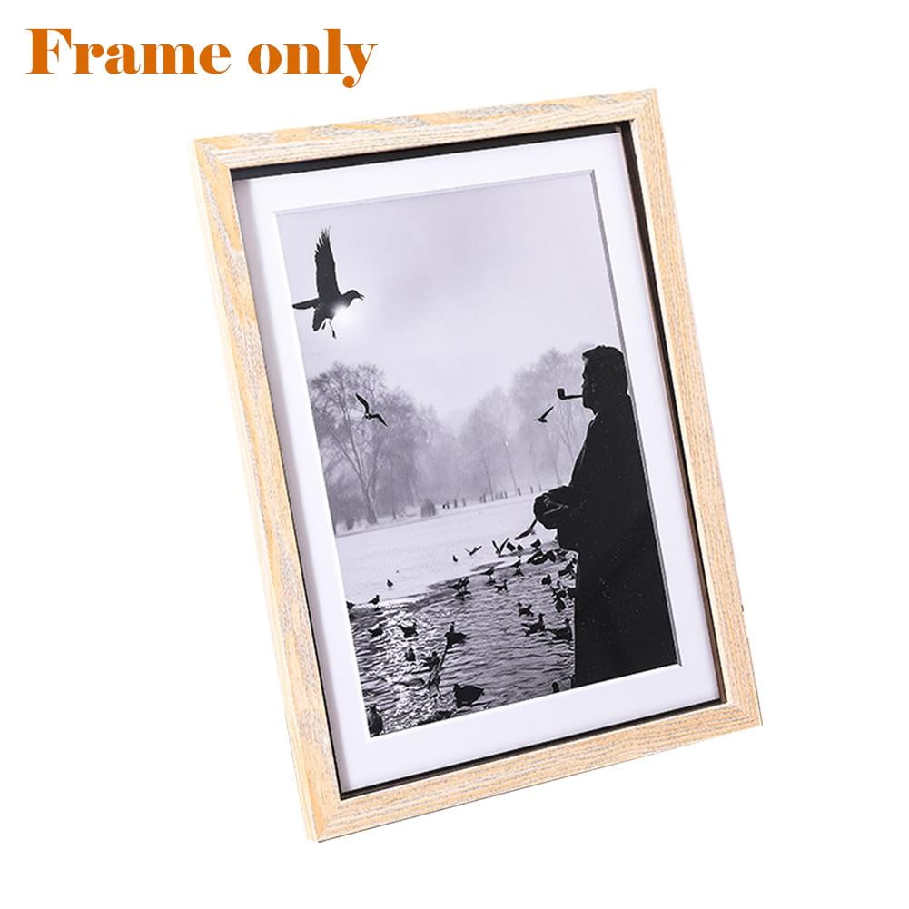21X29.7cm Oak Wood Picture Frame Large Size Simple Wooden Photo Frame ...