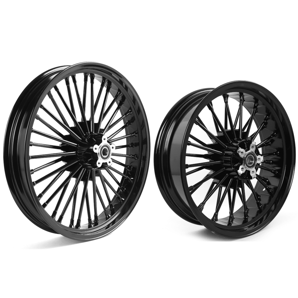 21X3.5 18X5.5 Fat Spoke Wheels Rim with Spacers for Harley Softail ...