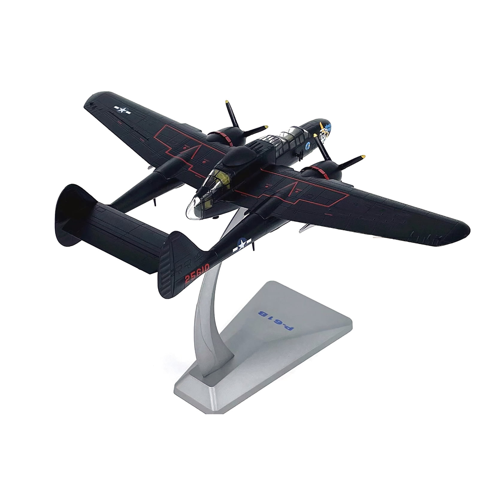 21cm Diecast Alloy 1/72 Scale WWII USA Air Force P-61B Black Widow ...