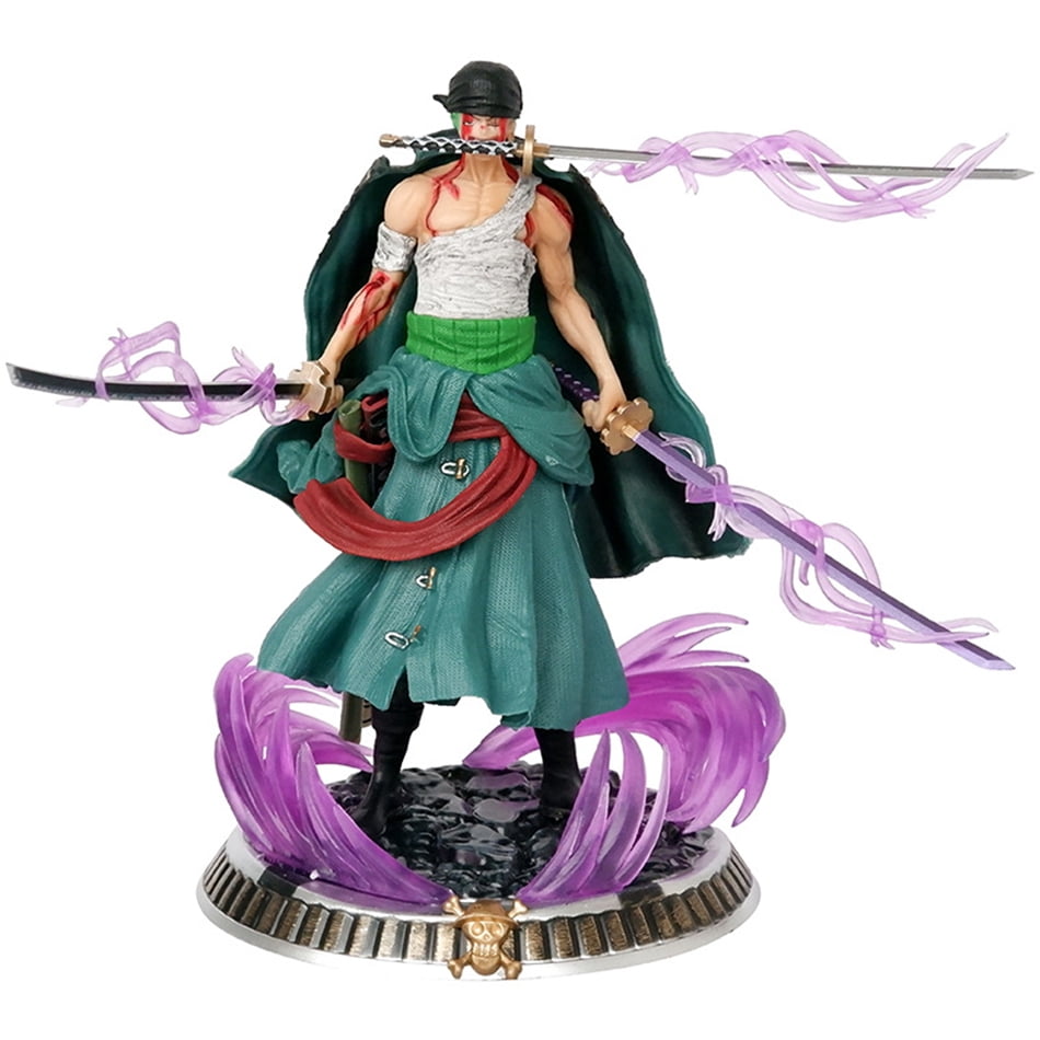 21cm One Piece Figure Small Blood Bath Sauron One Piece Gk Three-Knife ...