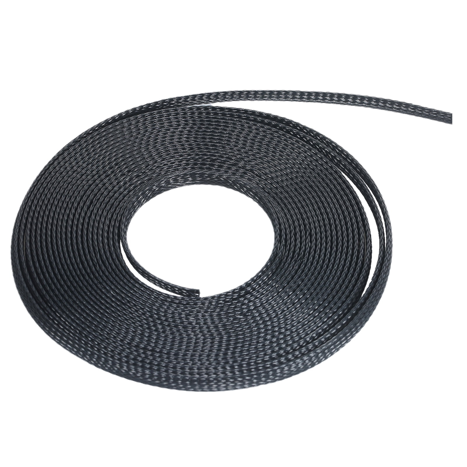 21ft 1/4 Inch (6mm) Expandable Braided Cable Sleeve Cord Protector ...