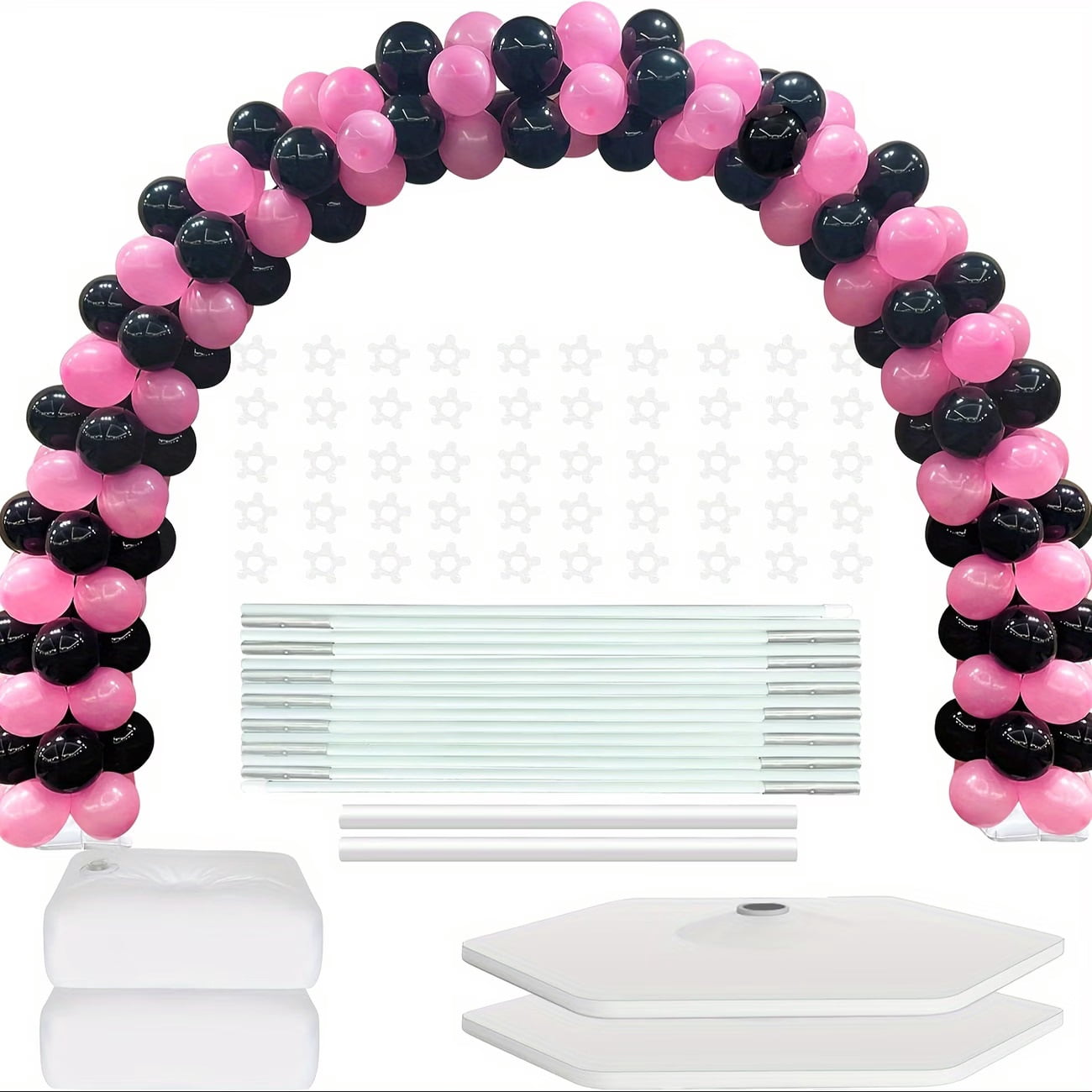 21ft Adjustable Balloon Arch Stand Kit for Weddings, Christmas ...