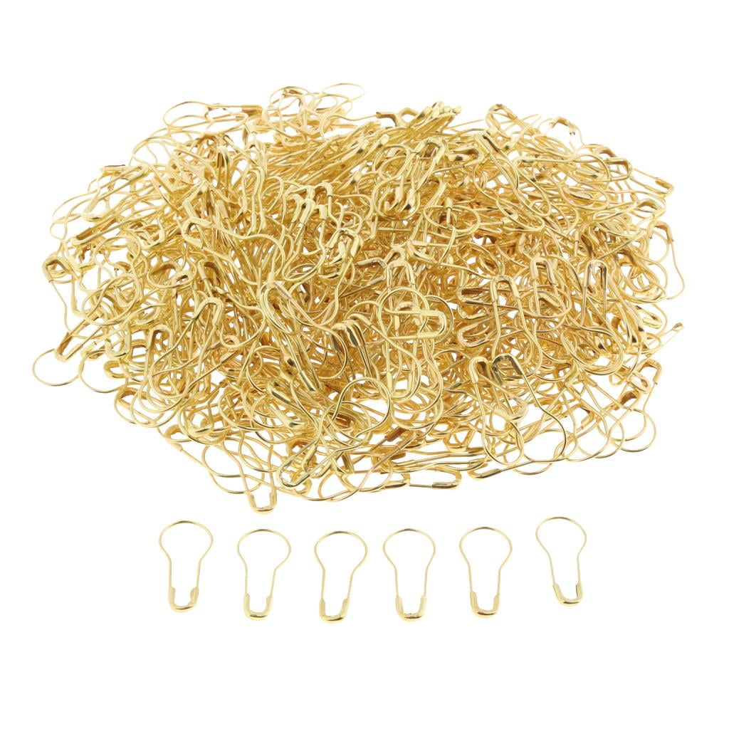 figatia 21mm Gold Metal Gourd Safety Pins, 500PCS, Small Quilting ...