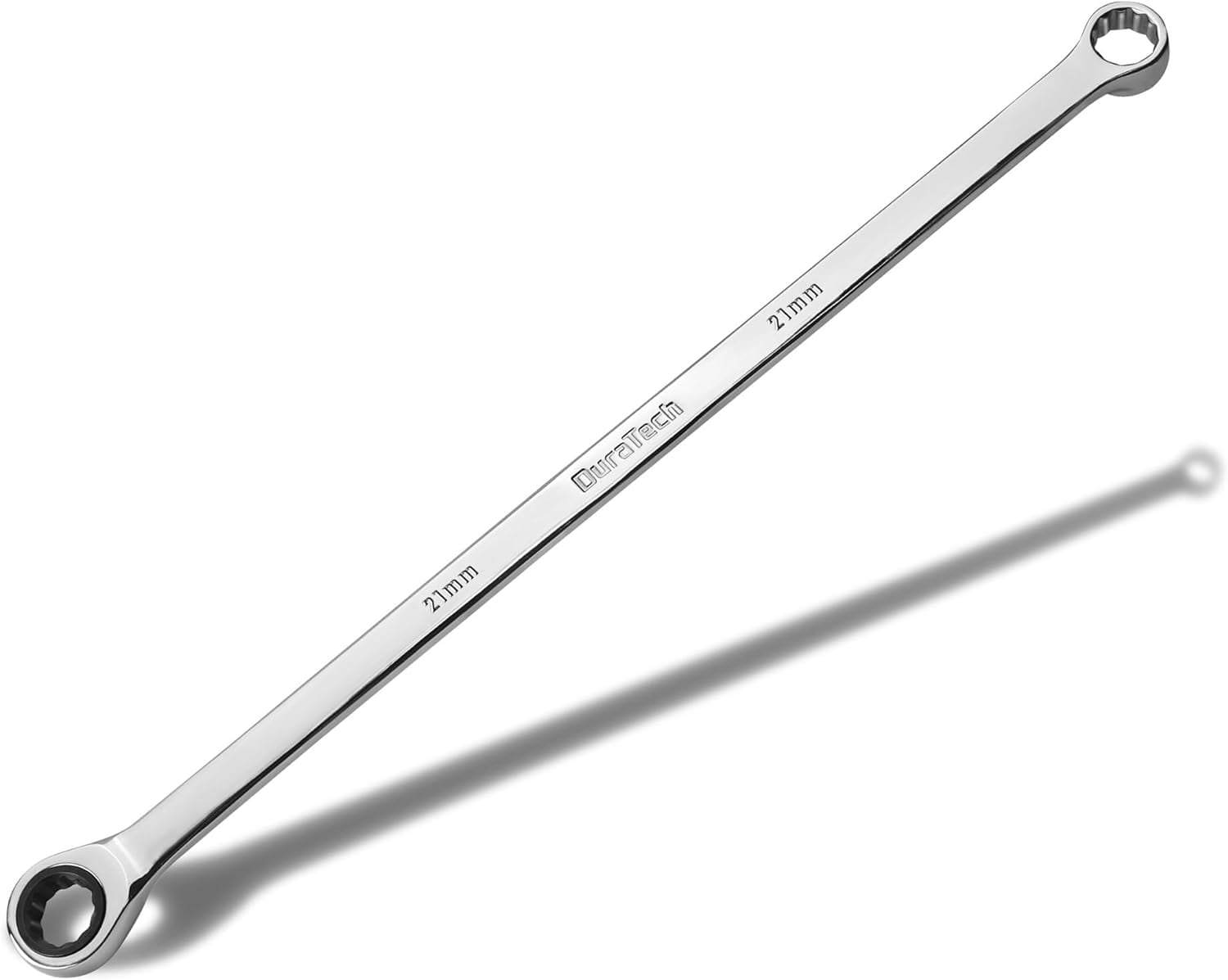 21mm Extra Long Ratcheting Wrench, Metric CR-V Steel, Fast-Action ...
