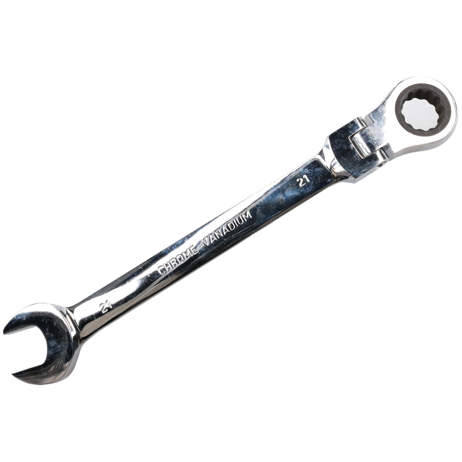 21mm Metric Flexible Flexi Head Ratchet Combination Spanner Wrench 72 ...