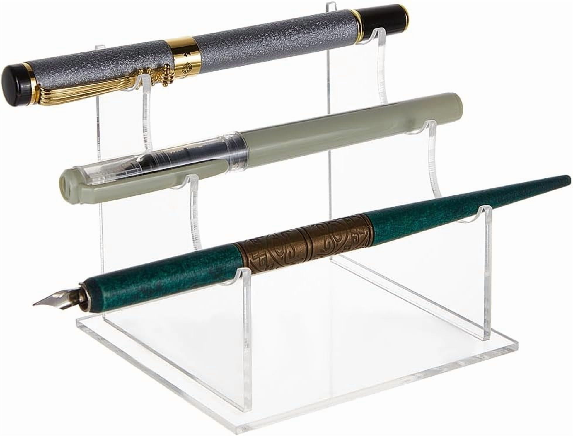 21mm Slot Acrylic Pen Holder Display Stand 3-Tier Eyebrow Pen Display ...