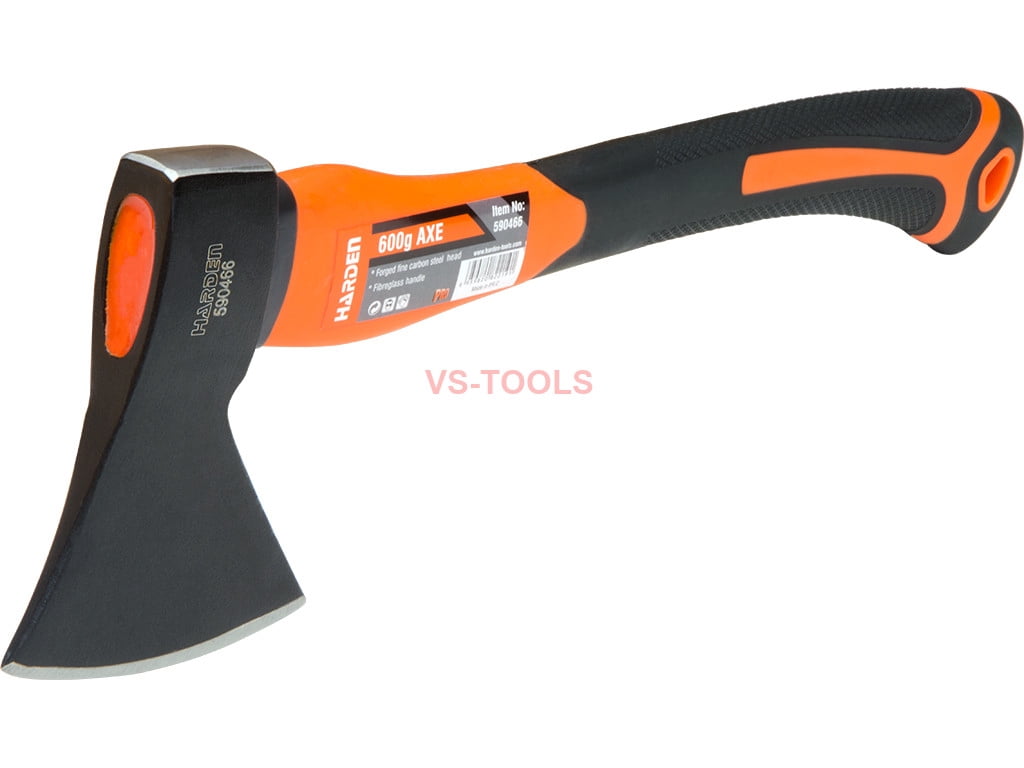 21oz 600g Carbon Steel Hatchet Axe Fiberglass Body Rubberized Handle ...