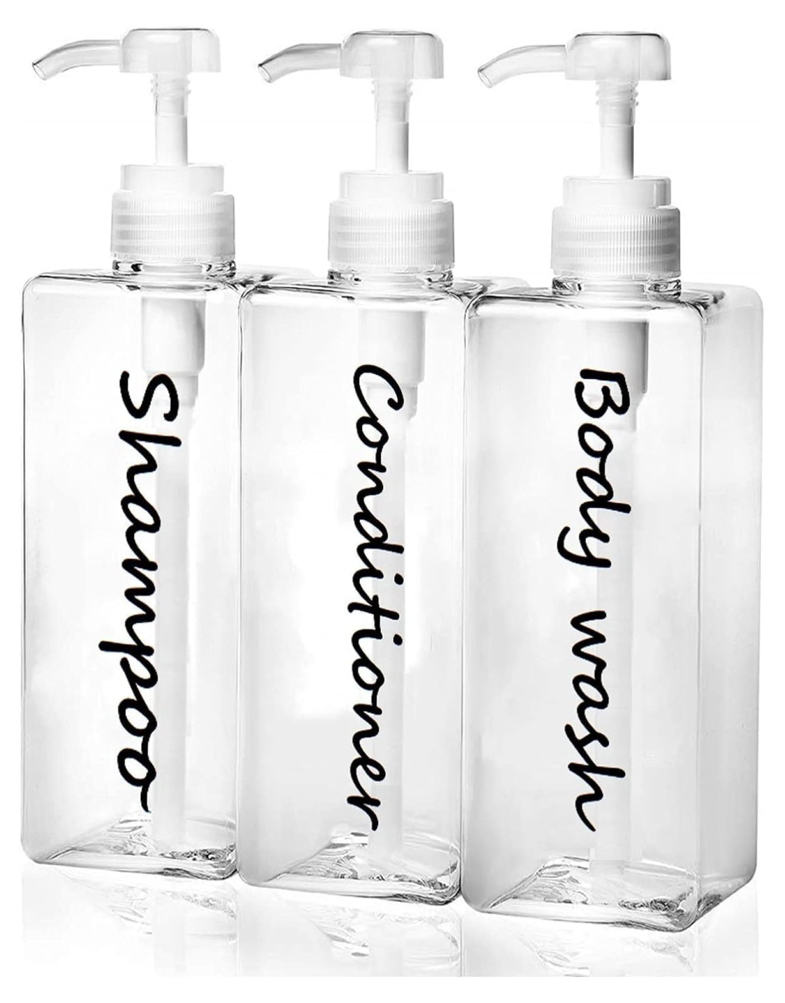 21oz Shampoo Dispenser - Refillable Shampoo and Conditioner Bottles ...