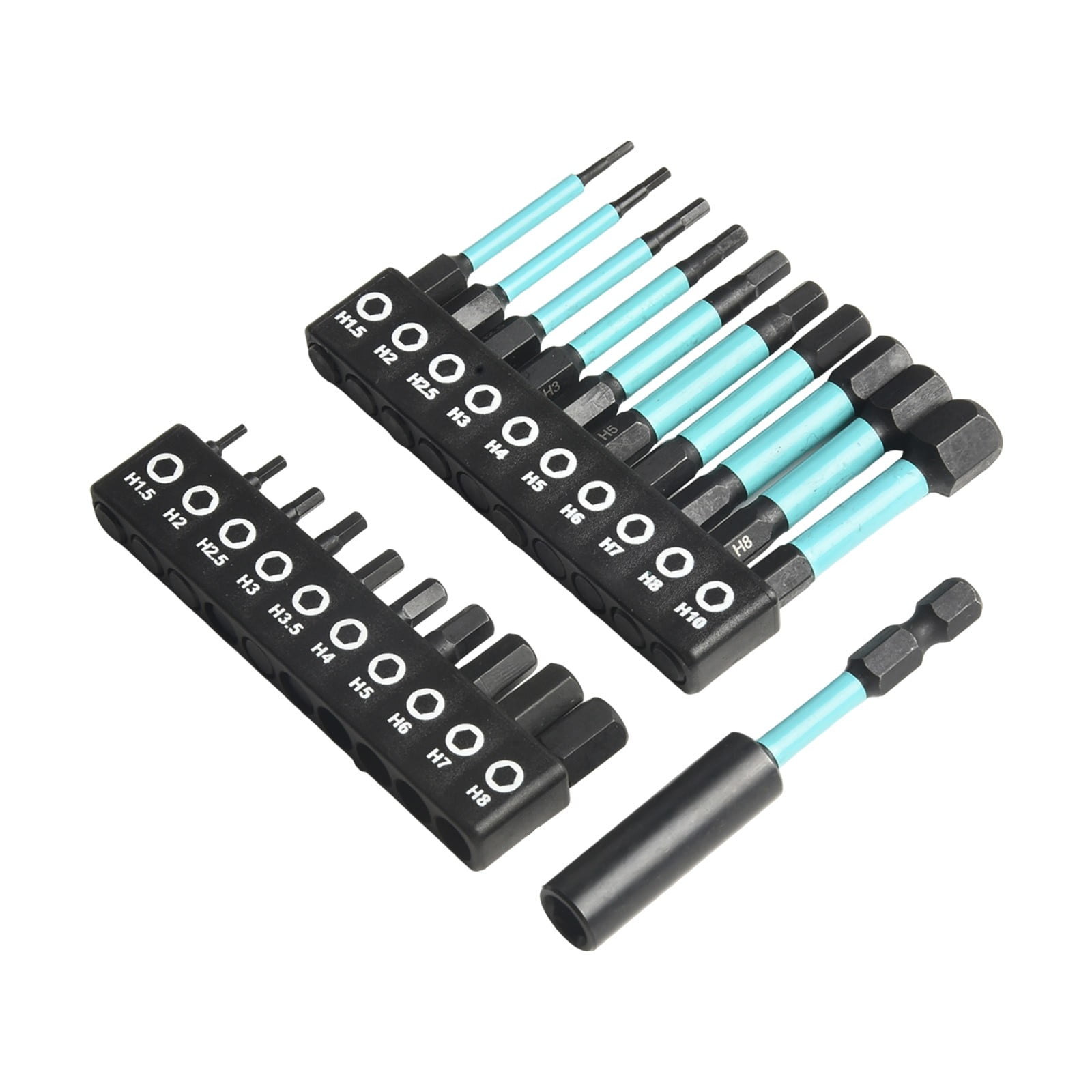 21pcs 25mm 60mm Screwdriver Length Hexagonal Screwdriver Bit Magnetic ...