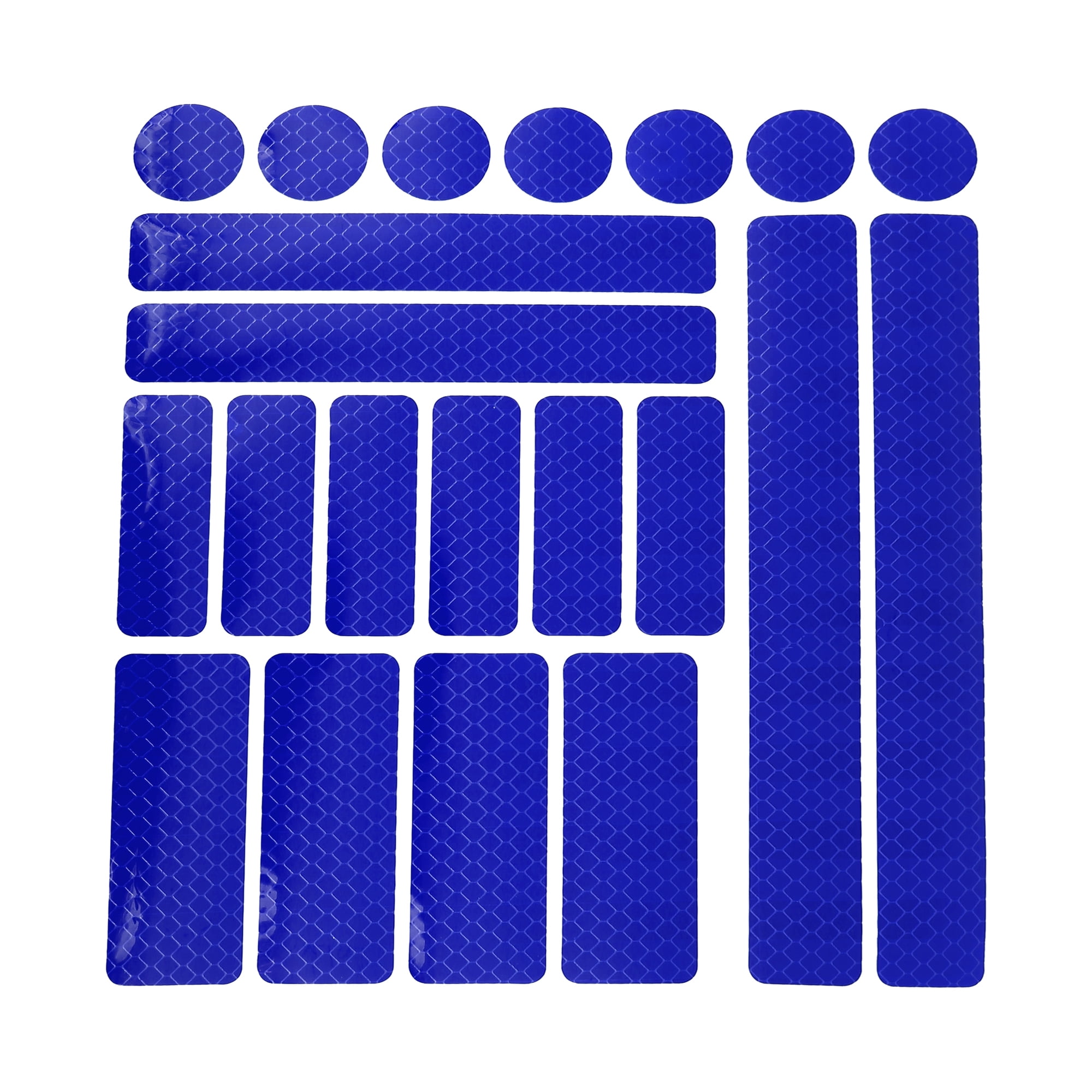 21pcs Blue Reflective Stickers Safety Warning Strip Tape for Car Trucks ...